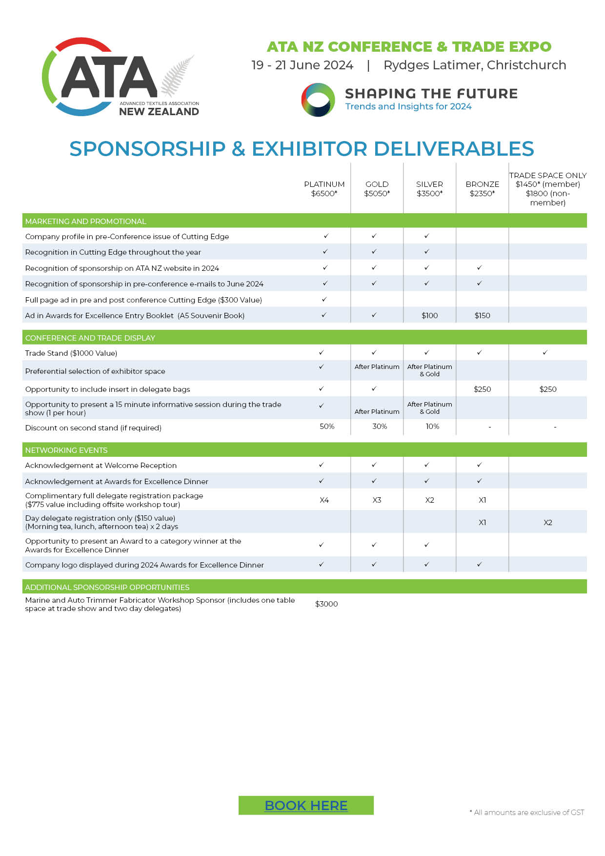 Exhibit Or Sponsor at the Annual Trade Show – ATA NZ